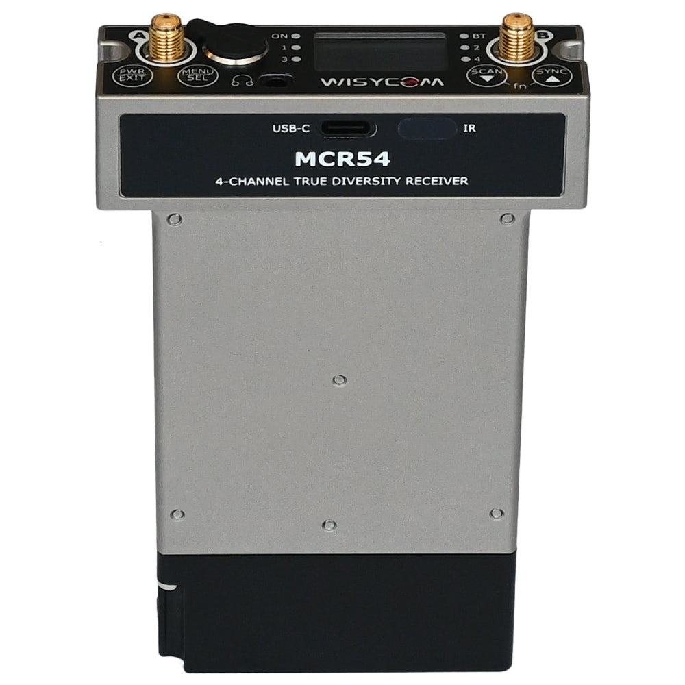 Wisycom MCR54 Receptor True Diversity multibanda de 4 canales – vicomarket
